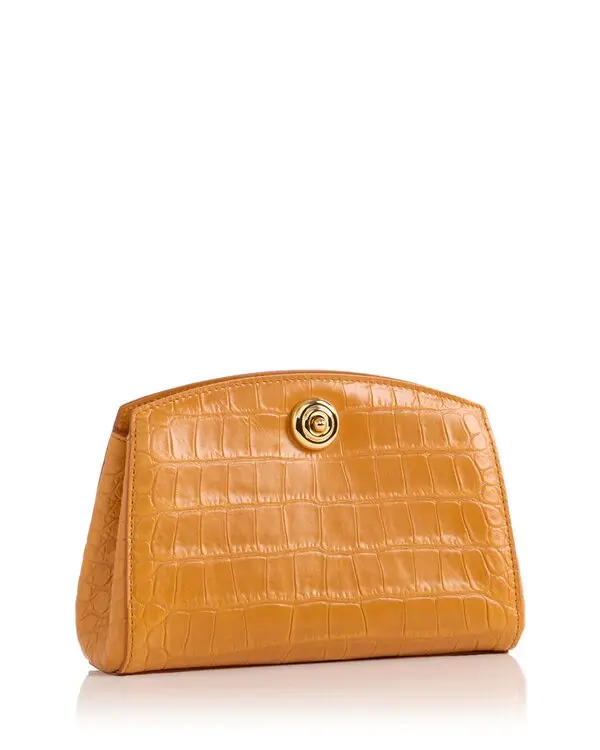 LIFFNER Pushlock Leather Clutch - Gold