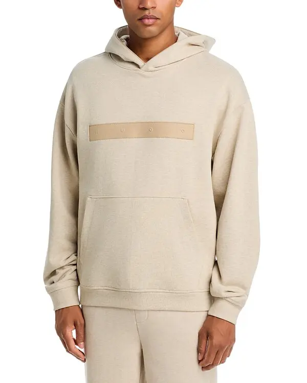 Hugo Dalihood Cotton Bar Stripe Hoodie