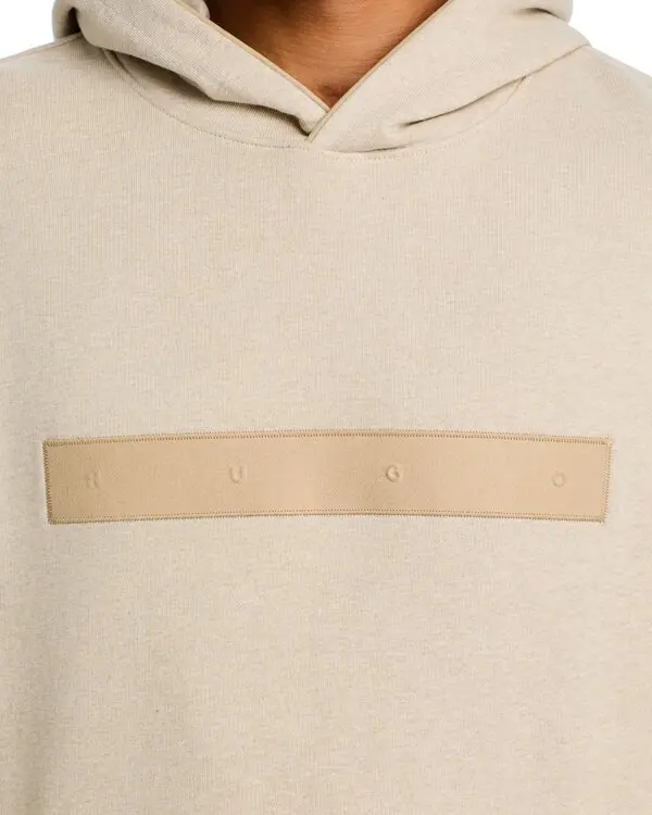 Hugo Dalihood Cotton Bar Stripe Hoodie