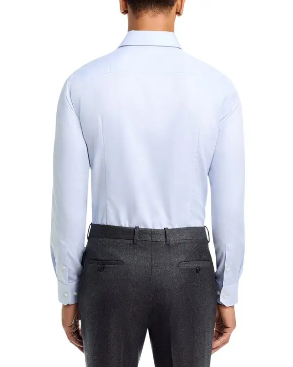BOSS Hank Textured Slim Fit Dress Shirt