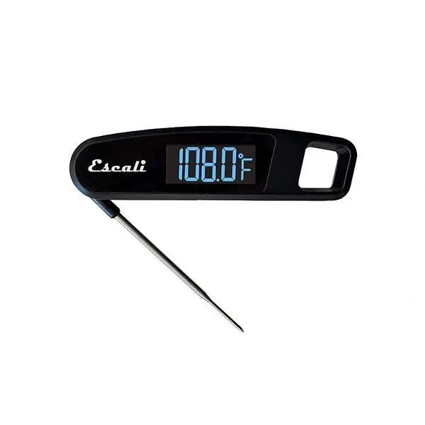 ESCALI Compact Folding Digital Thermometer, 7.75 L X 1.2 W X 0.71 H - Black