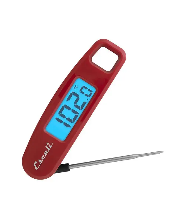 ESCALI Compact Folding Digital Thermometer, 7.75 L X 1.2 W X 0.71 H - Red