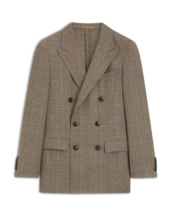 BOSS L-jeff Double Breasted Silk Blend Sport Coat