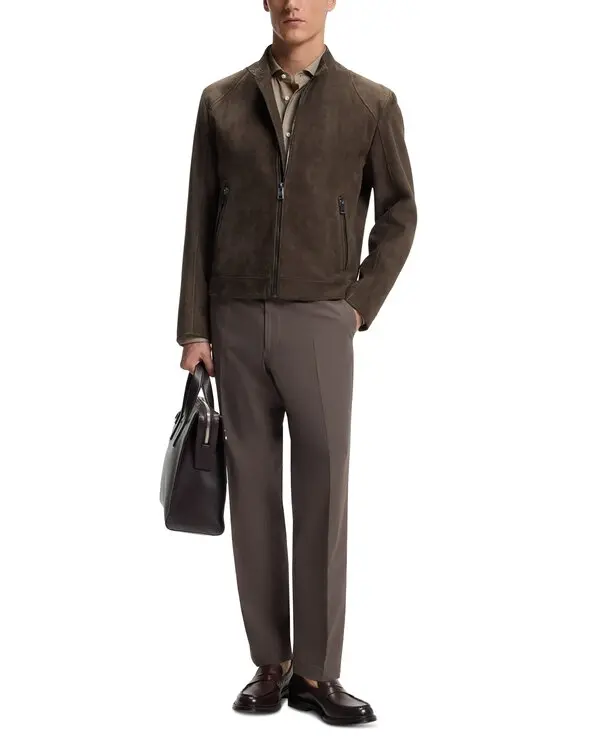 BOSS L-miker Zip Leather Jacket