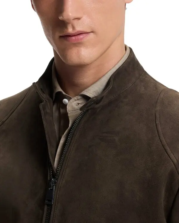 BOSS L-miker Zip Leather Jacket
