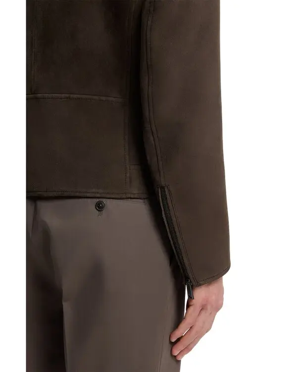 BOSS L-miker Zip Leather Jacket
