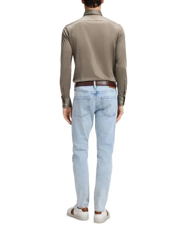 BOSS L-hays Spread Collar Cotton Shirt