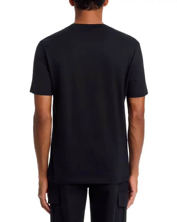 Hugo Dirunn Cotton Dalmatian Graphic T-shirt - Black