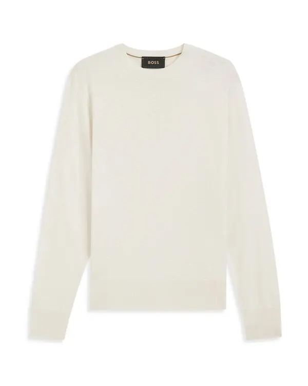 BOSS Laghetto Silk Knit Sweater - Open White