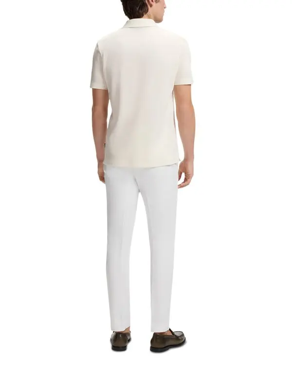 BOSS Parlay Cotton Blend Jersey Polo Shirt - Open White