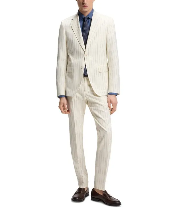 BOSS H-rob Spread Collar Casual Button Down Shirt