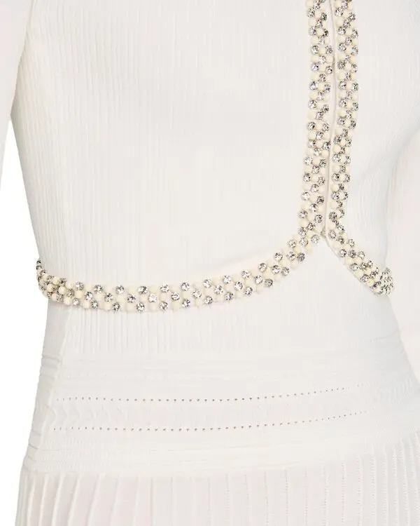 Sandro Cropped Embellished Cardigan