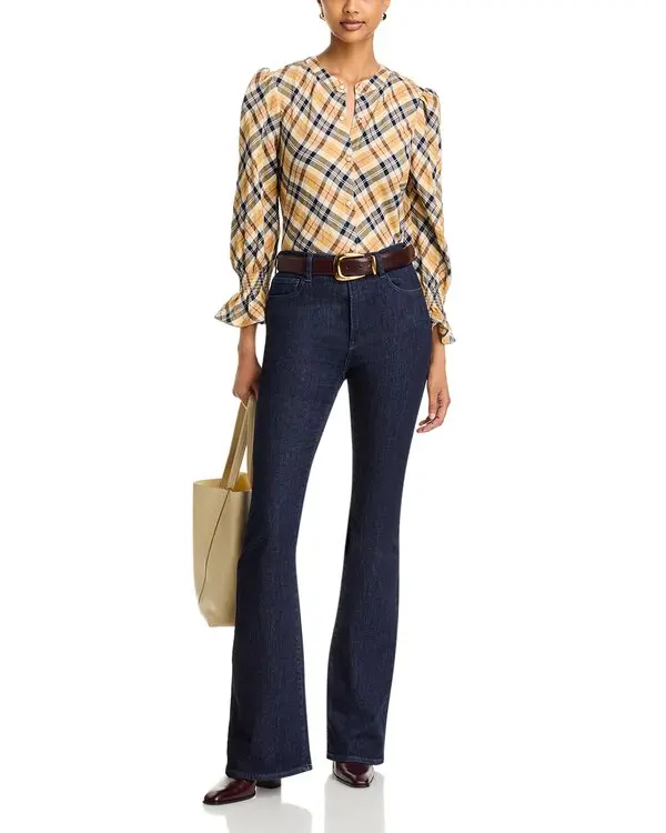 Veronica Beard Beverly High Rise Skinny Flare Jeans