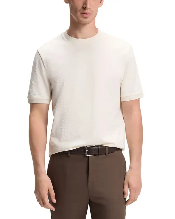 BOSS L-tesar Cotton Blend Crewneck T-shirt