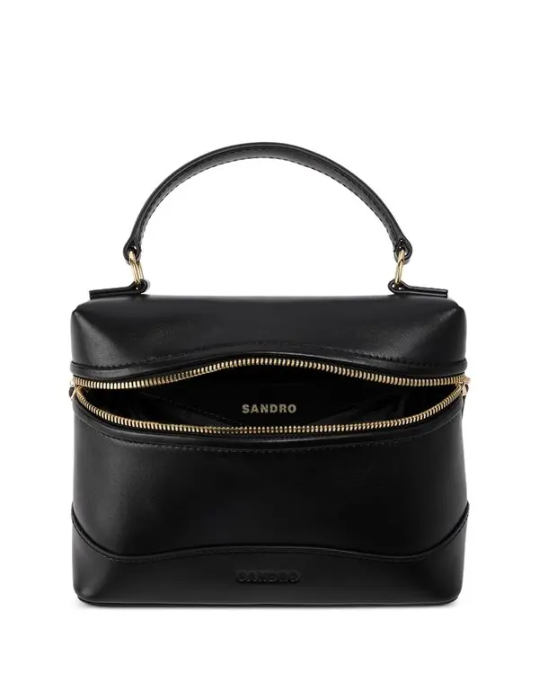 Sandro Tangolino Leather Top Handle Bag