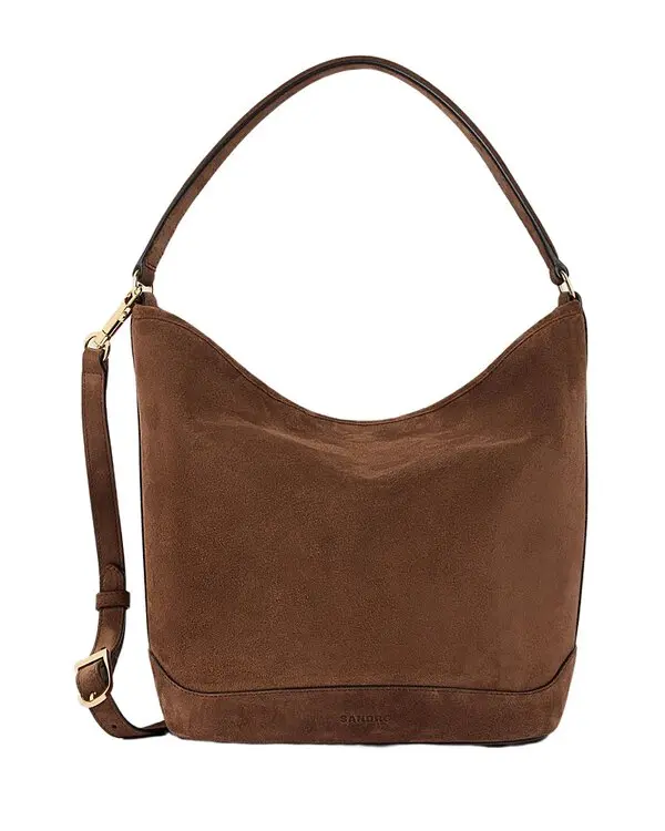 Sandro Tango Suede Bucket Bag