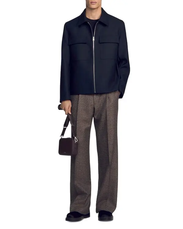 Sandro Theodore Patch Pocket Zip Jacket