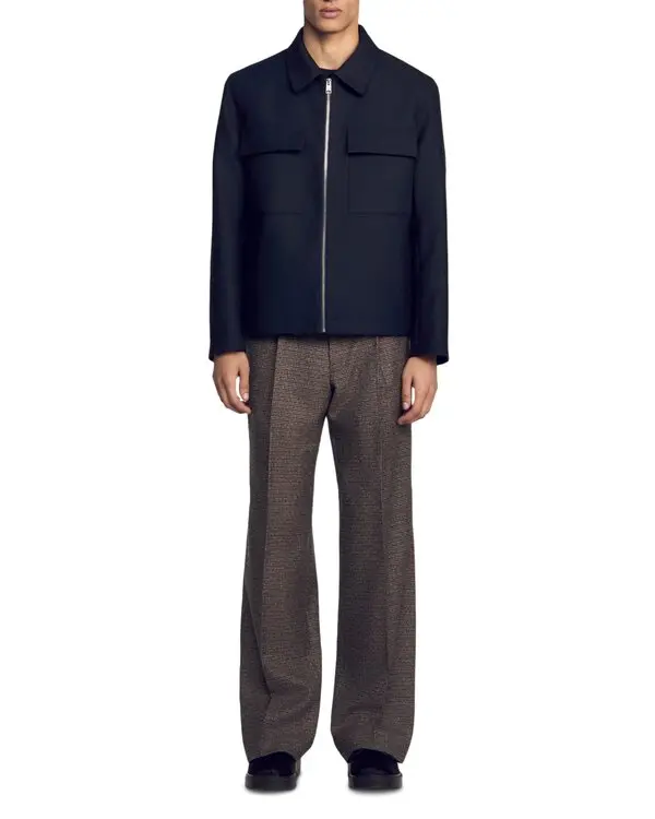 Sandro Theodore Patch Pocket Zip Jacket