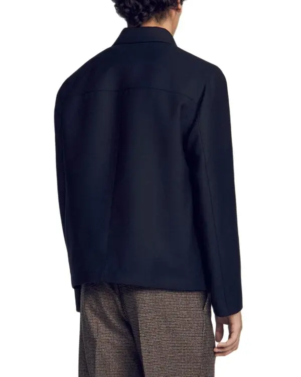Sandro Theodore Patch Pocket Zip Jacket