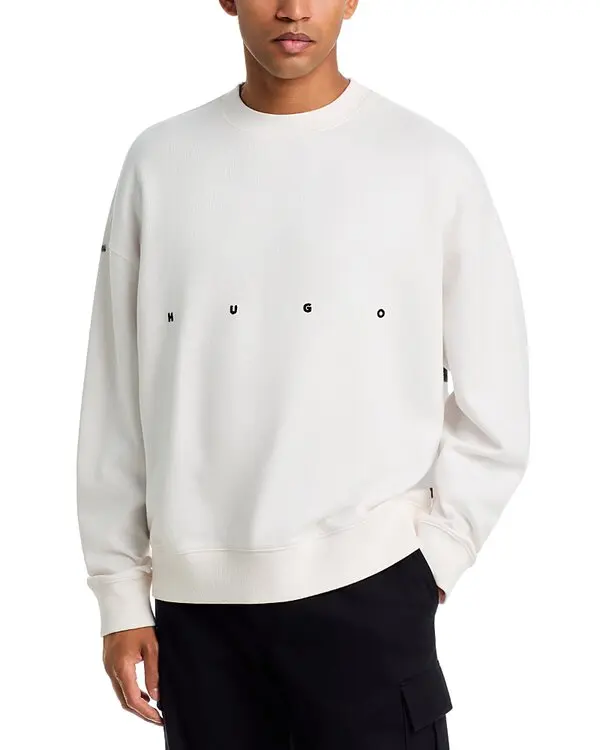 Hugo Darislong Logo Graphite Cotton Sweatshirt