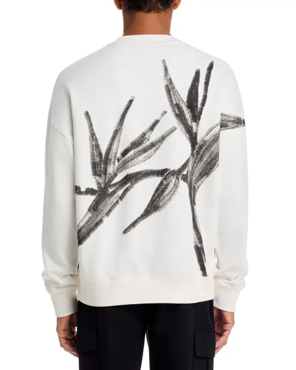 Hugo Darislong Logo Graphite Cotton Sweatshirt