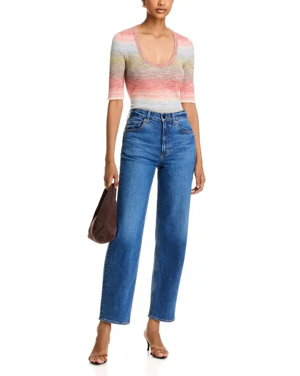 Veronica Beard Harley High Rise Arc Leg Jeans