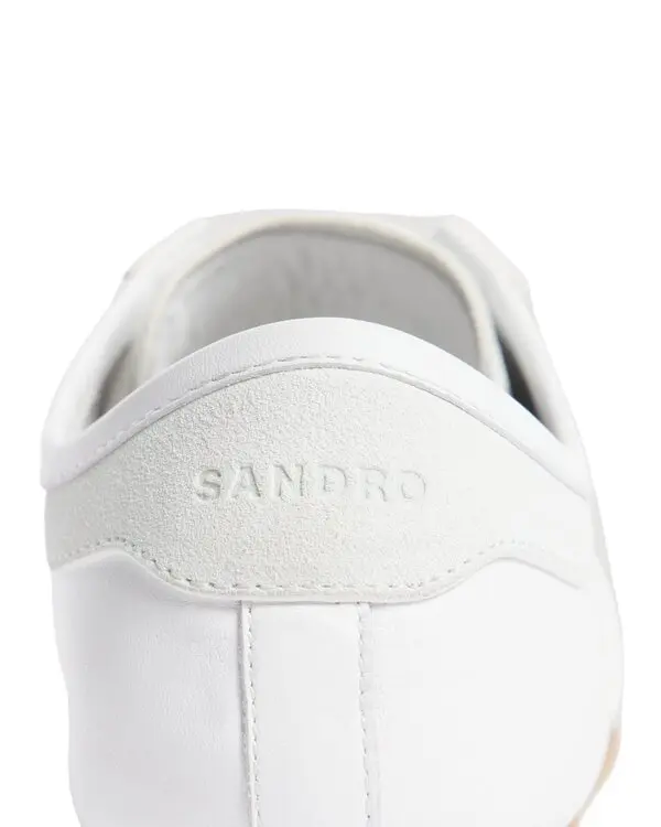Sandro Leather Running Sneakers