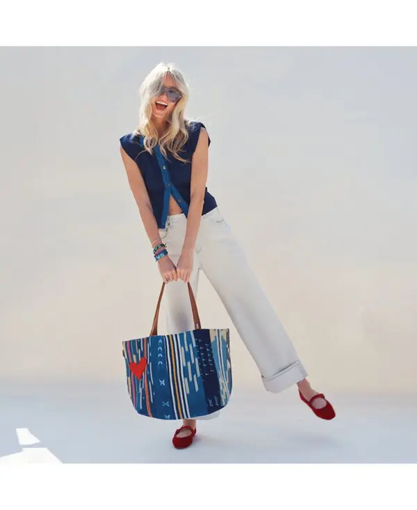UBUNTU LIFE Baule With Beaded Heart Adventure Tote