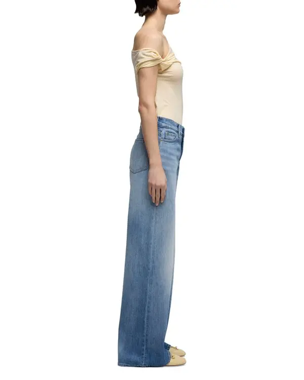 7 For All Mankind Lotta Tailorless High Rise Wide Leg Jeans