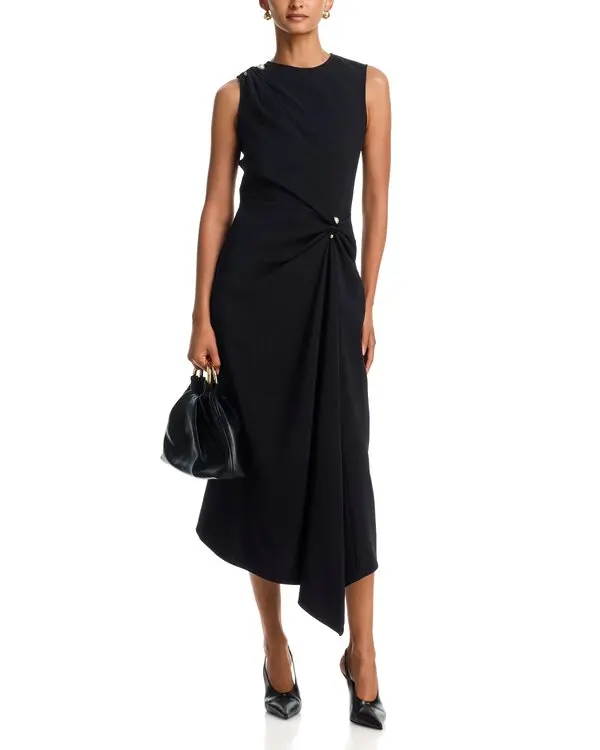 Veronica Beard Freja Sleeveless Asymmetric Midi Dress