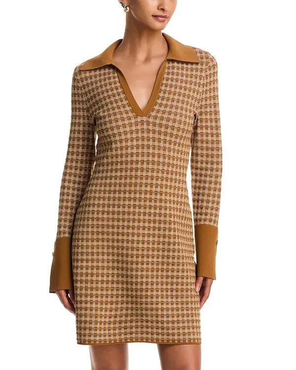 Veronica Beard Celena Knit Mini Dress - Acorn Multi