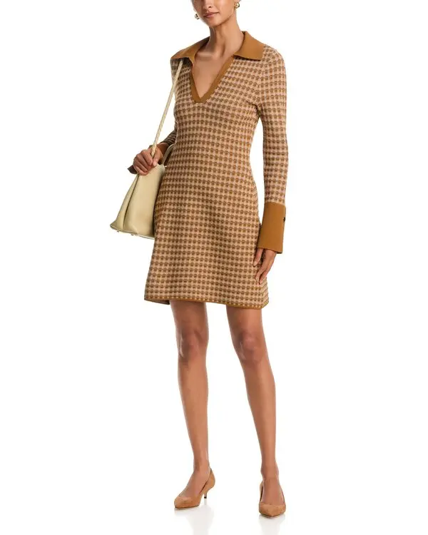 Veronica Beard Celena Knit Mini Dress - Acorn Multi