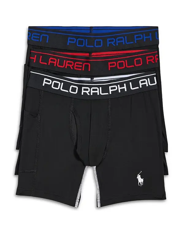 Polo Ralph Lauren Performance Boxer Briefs, Pack Of 3