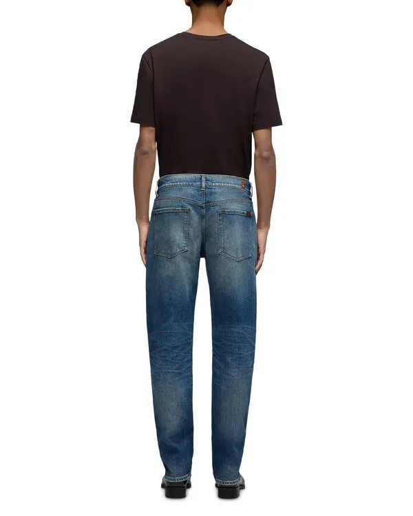 7 For All Mankind Straight Fit Cotton Blend Jeans - Range