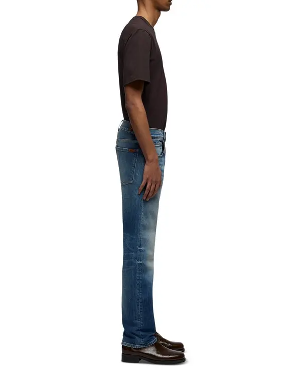 7 For All Mankind Straight Fit Cotton Blend Jeans - Range