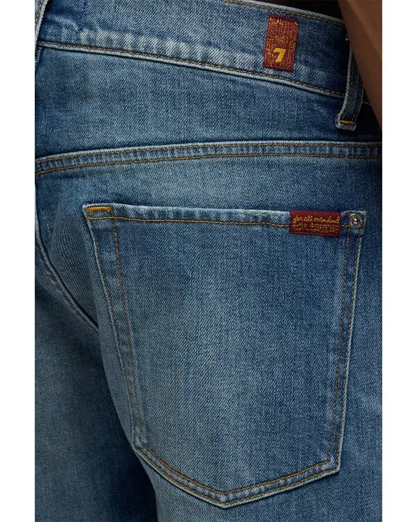 7 For All Mankind Straight Fit Cotton Blend Jeans - Range