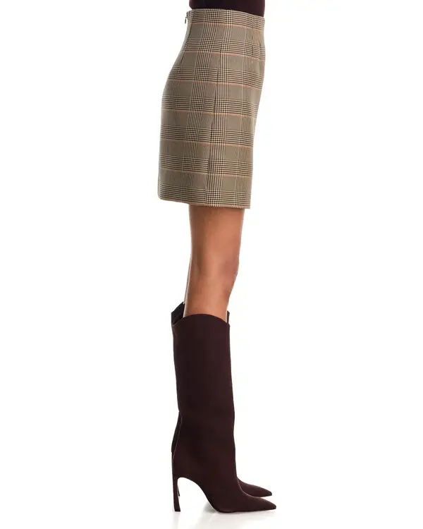 Veronica Beard Plaid Mini Skirt