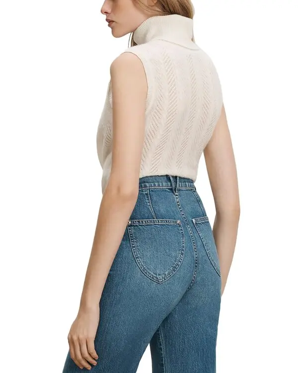 Veronica Beard Sleeveless Turtleneck Sweater
