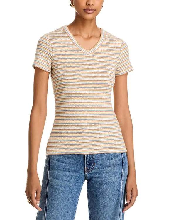 Veronica Beard Devin V Neck Tee