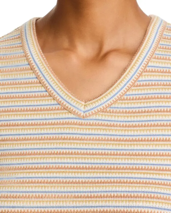Veronica Beard Devin V Neck Tee