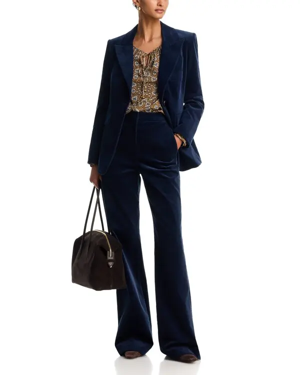 Veronica Beard Rhosen Long Sleeve Printed Blouse
