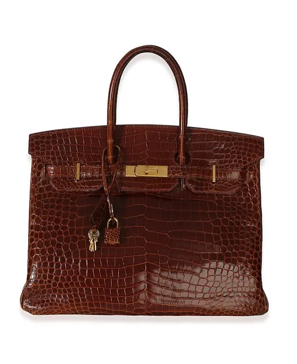 Hermès Birkin 35 Exotic Handbag - Brown