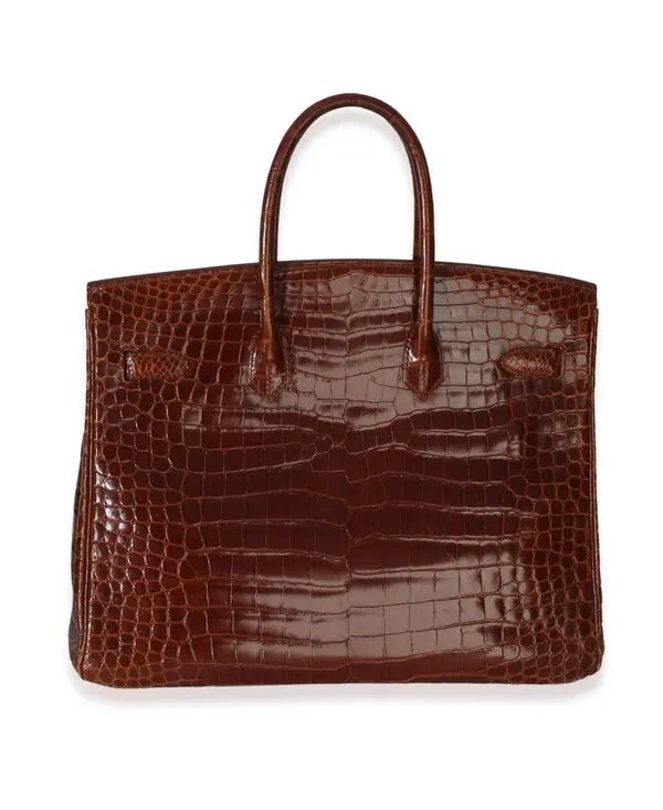 Hermès Birkin 35 Exotic Handbag - Brown
