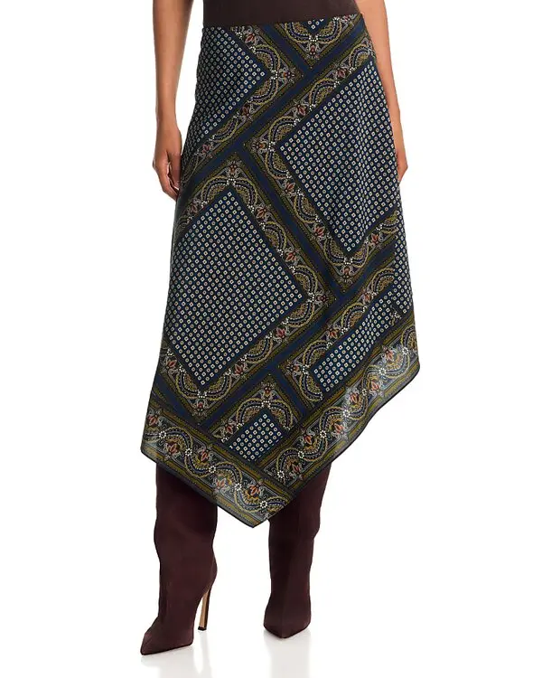 Veronica Beard Hartley Asymmetric Midi Skirt
