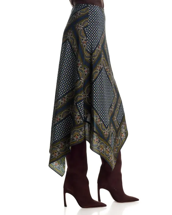 Veronica Beard Hartley Asymmetric Midi Skirt