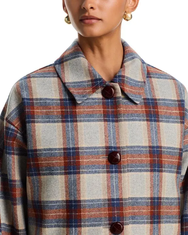 Veronica Beard Laurent Wool Blend Dickey Coat