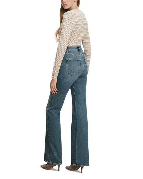 Veronica Beard Crosbie High Rise Wide Leg Jeans