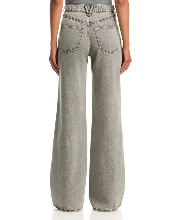 Veronica Beard Kasey Mid Rise Wide Leg Jeans