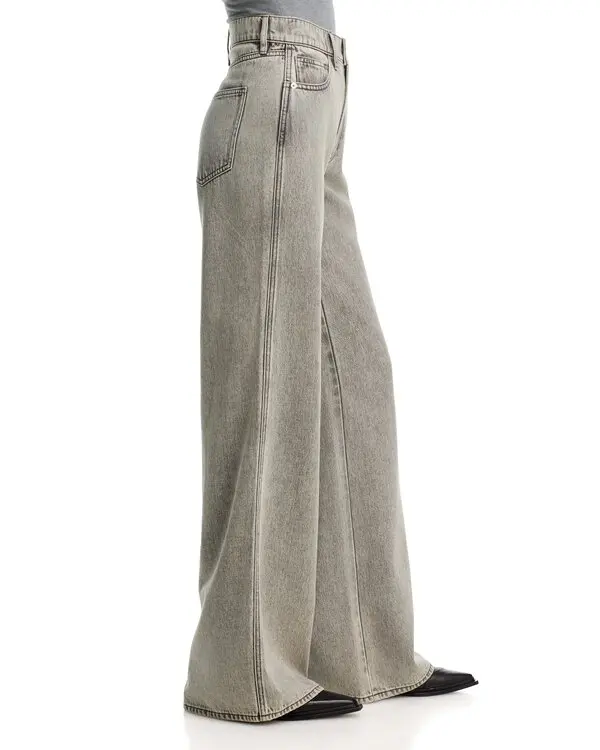 Veronica Beard Kasey Mid Rise Wide Leg Jeans