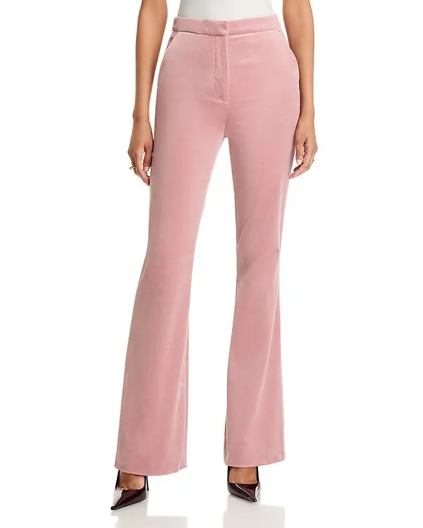 Veronica Beard Gracie Flare Leg Pants - Deep Petal